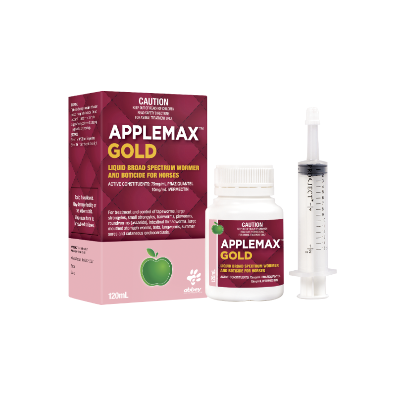 Buy ABBEY APPLEMAX GOLD Wormer for Horses – Liquid Boticide – Hills ...