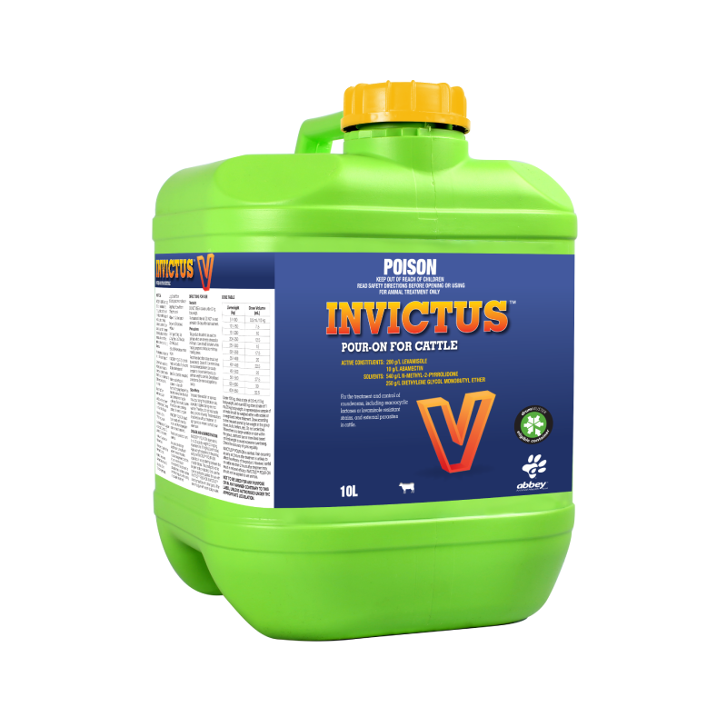 Buy ABBEY INVICTUS Pour-On for Cattle – Dual Worm Control – Hills Farm ...