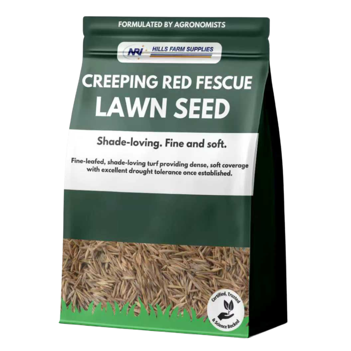 Creeping Red Fescue Lawn Seed for Shade | Hills Farm Supplies