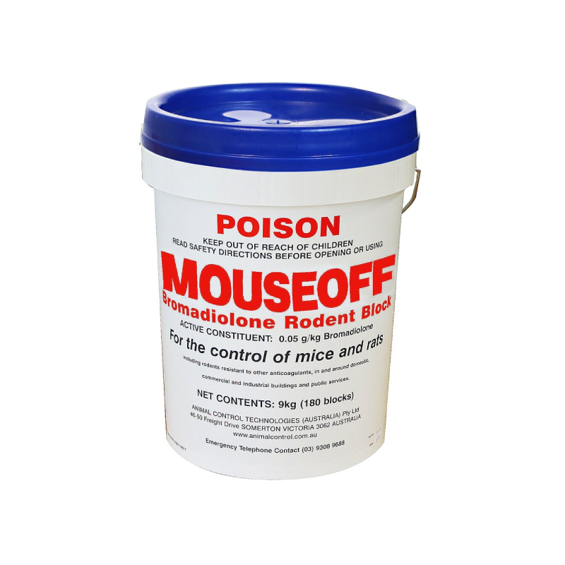 Buy MOUSEOFF® Bromadiolone Rodent Blocks – Fast Rat & Mouse Control ...