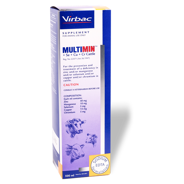 Buy MULTIMIN® CHROME Injection for Cattle – 5-in-1 Trace Mineral ...