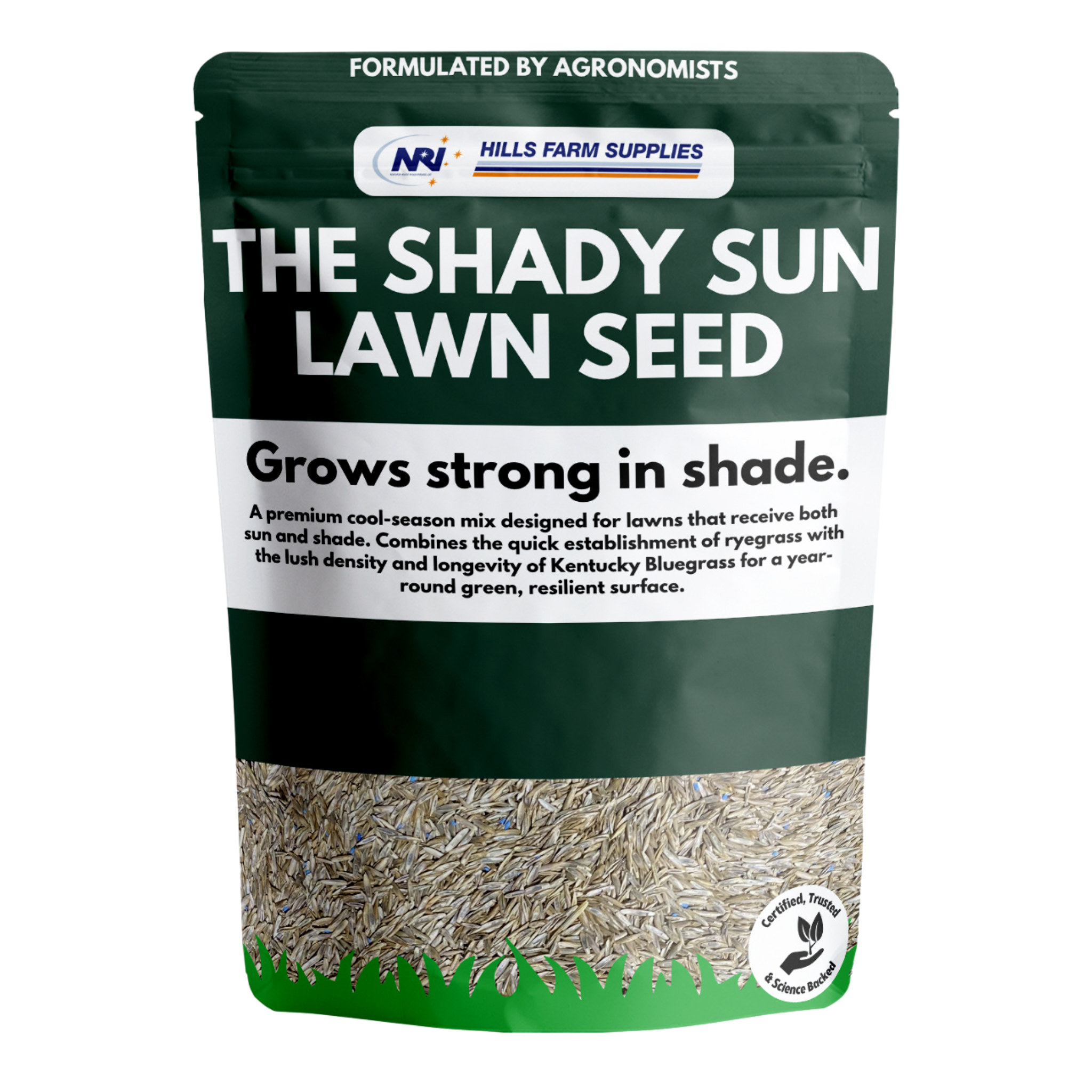 The Shady Sun Lawn Seed for Partial Shade Areas | Hills Farm Supplies